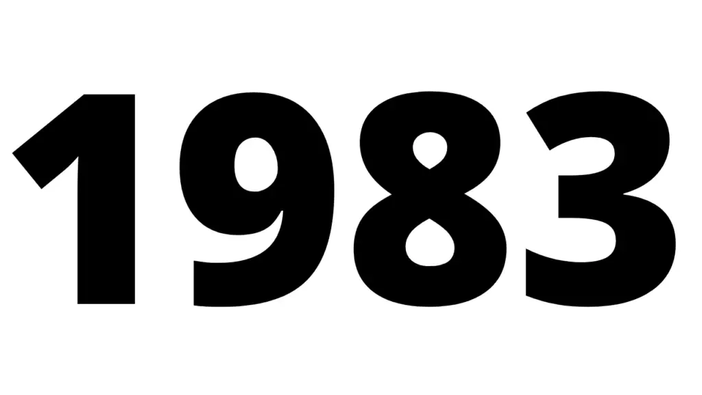 A Look Back At The Year 1983